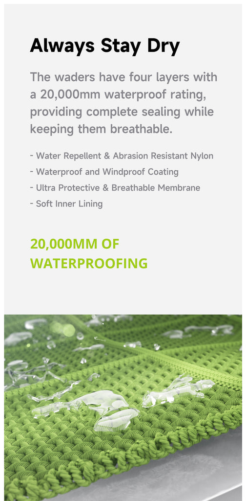 TideWe DeepWade Zip Waders Duck Hunting Breathable Chest Waders - Next ...