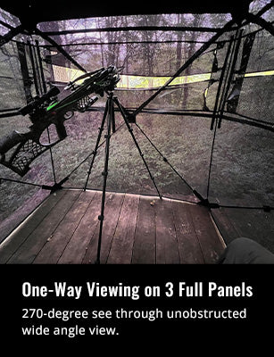 TideWe Hunting Ground Blind 2-3 Person Pop Up Hunting Blind Tent See ...