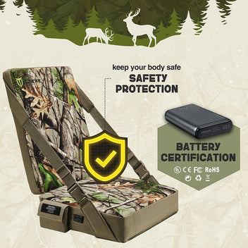 Heated Hunting Seat Cushion Heated Tree Stand Seat - TideWe