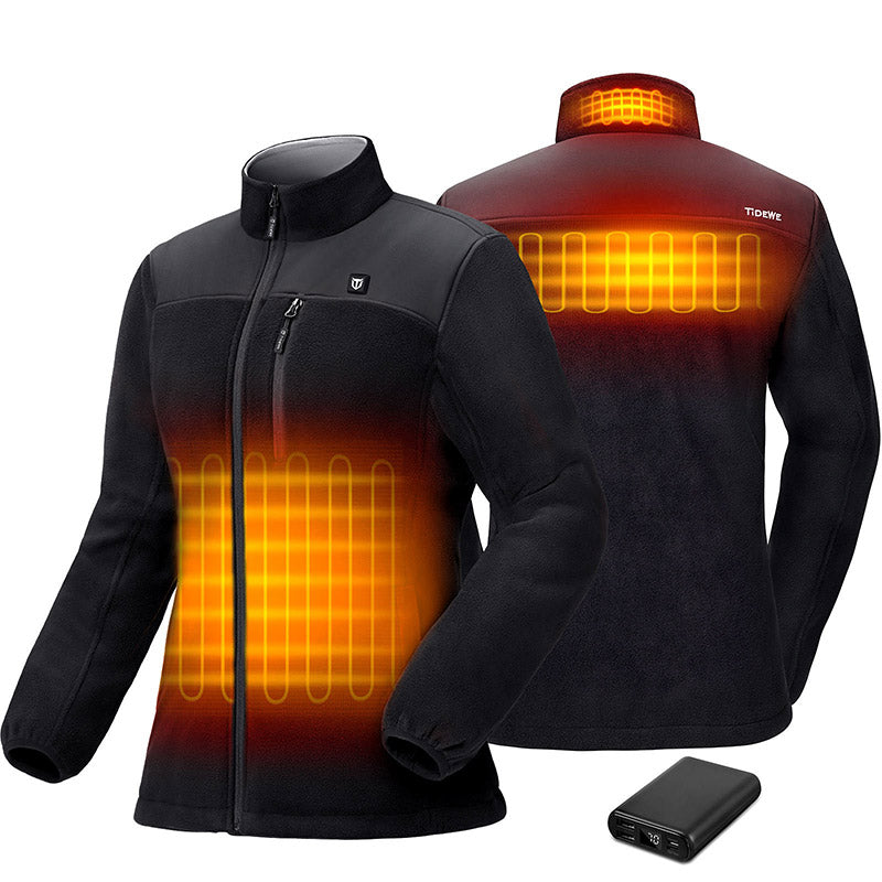 Men’s Heated Fleece Jacket Rechargeable Clothing – TideWe
